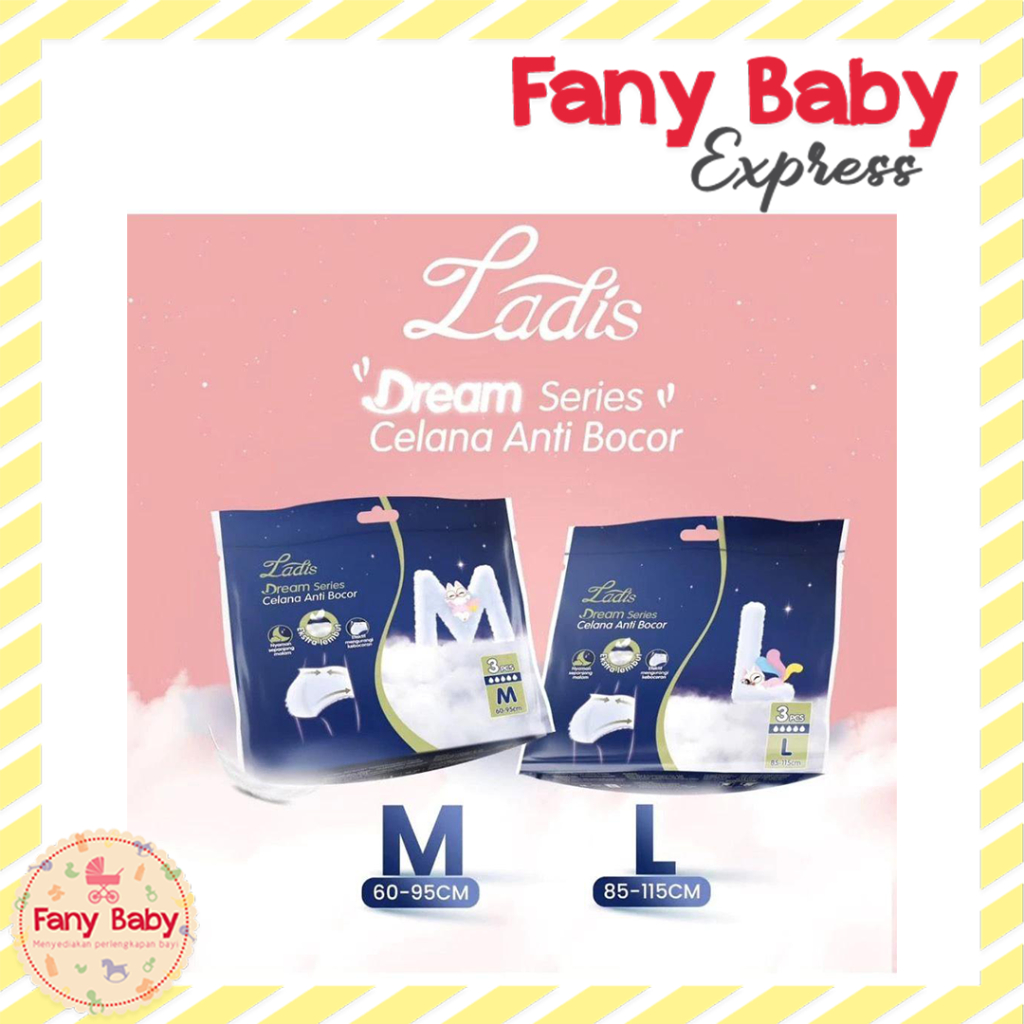 Jual LADIS DREAM MENSTRUATION PANTS 1 PACK X 3 PCS | Shopee Indonesia