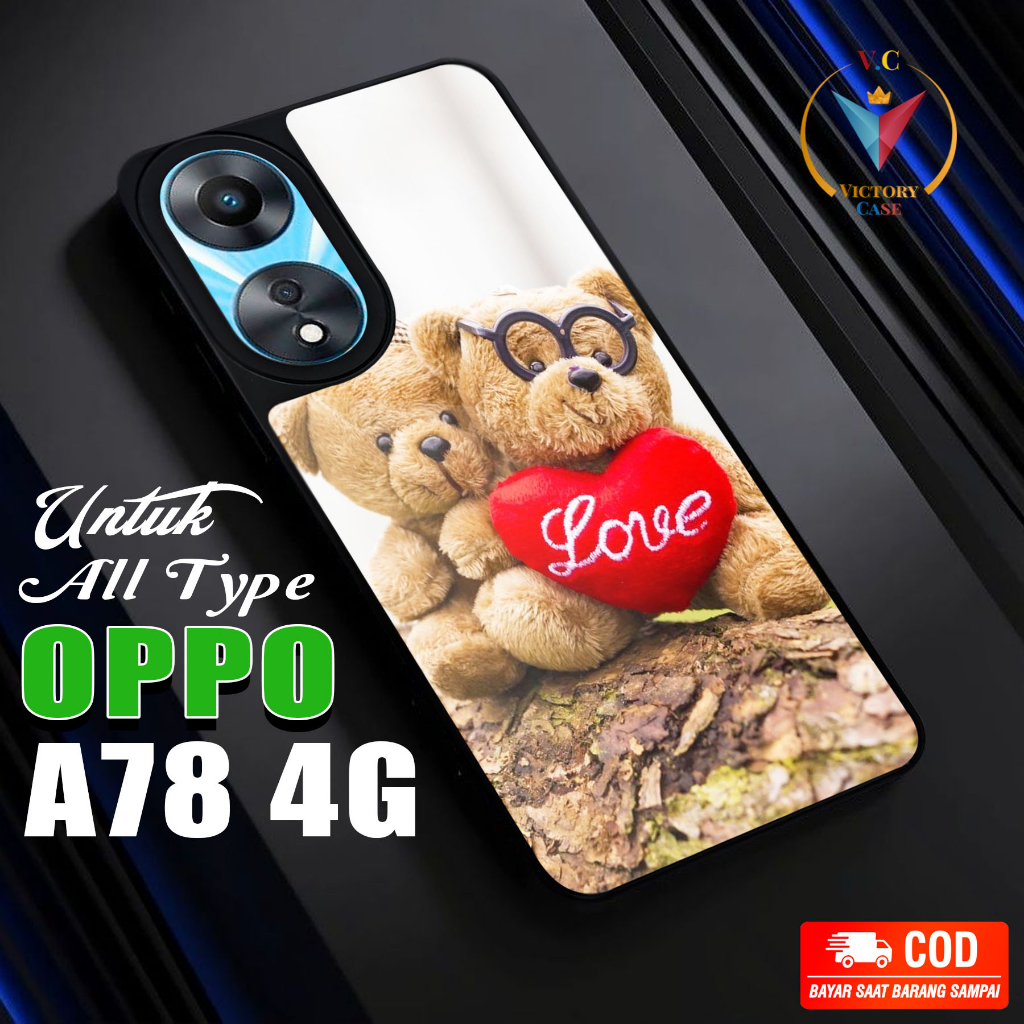 Jual Case OPPO A78 4G Victory Case Motif [ BEAR ] Case Hp Glossy Casing ...