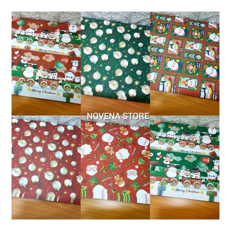 Jual KERTAS KADO NATAL MERRY CHRISTMAS | Shopee Indonesia