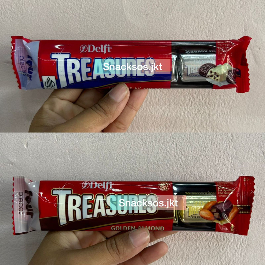 Jual DELFI TREASURE GOLDEN ALMOND CHOCOLATE / COOKIES AND CREAM ...
