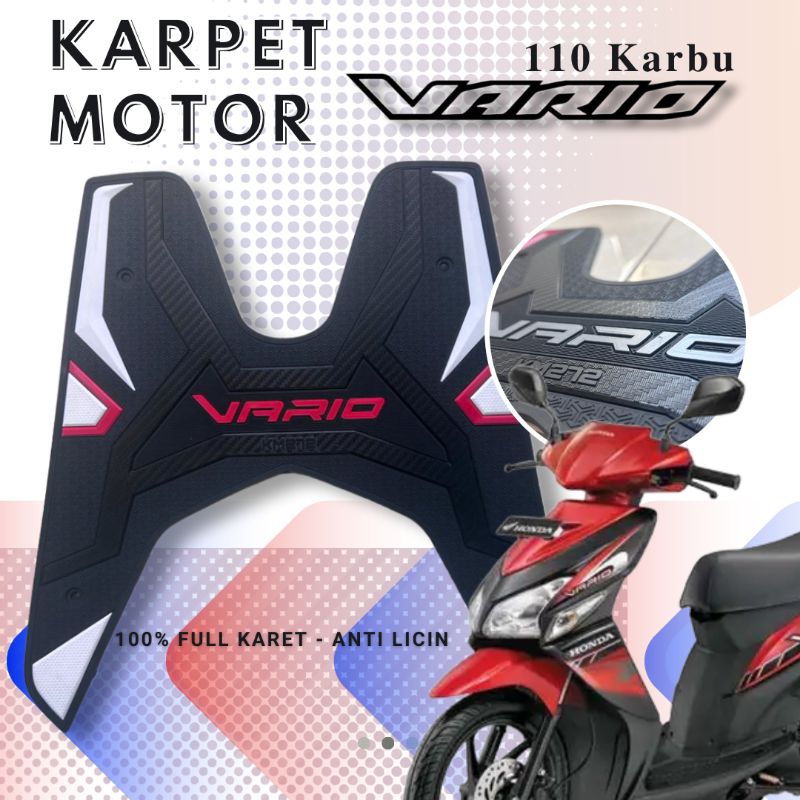 Jual Alas Kaki Motor Vario 110 Karbu thn 2006 sd 2013 Anti Licin dan ...