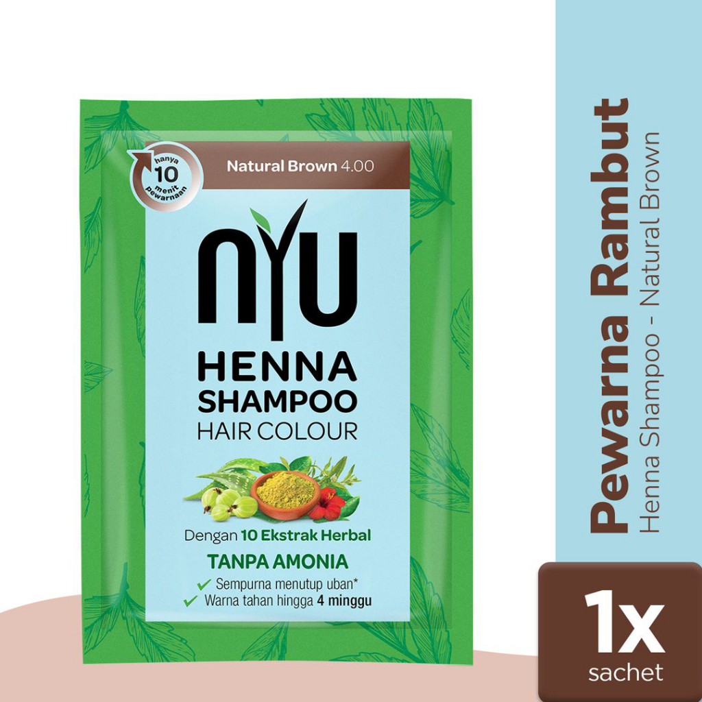 Jual NYU Creme Hair Colour Pewarna Rambut / Cat Rambut Natural tanpa ...