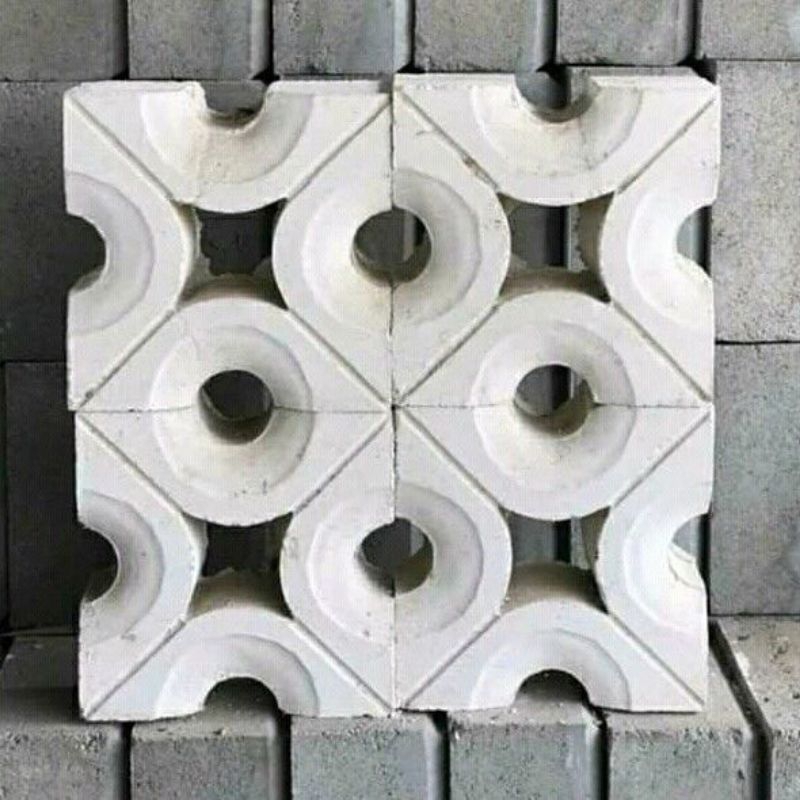 Jual roster beton loster minimalis dinding fasad desain rumah material ...