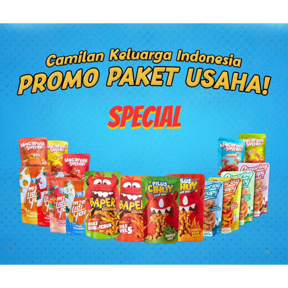 Jual Paket Usaha Special Cemilan Viral 100 pcs / BASRENG / Macaroni ...