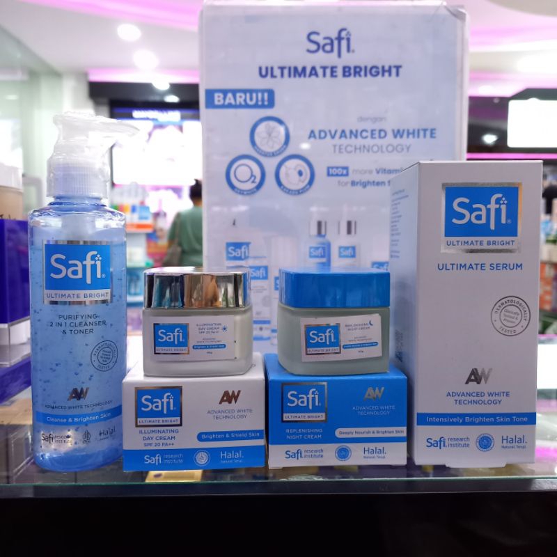 Jual Paket Safi Murah!!! Safi Ultimate Bright isi 4 produk | Shopee Indonesia