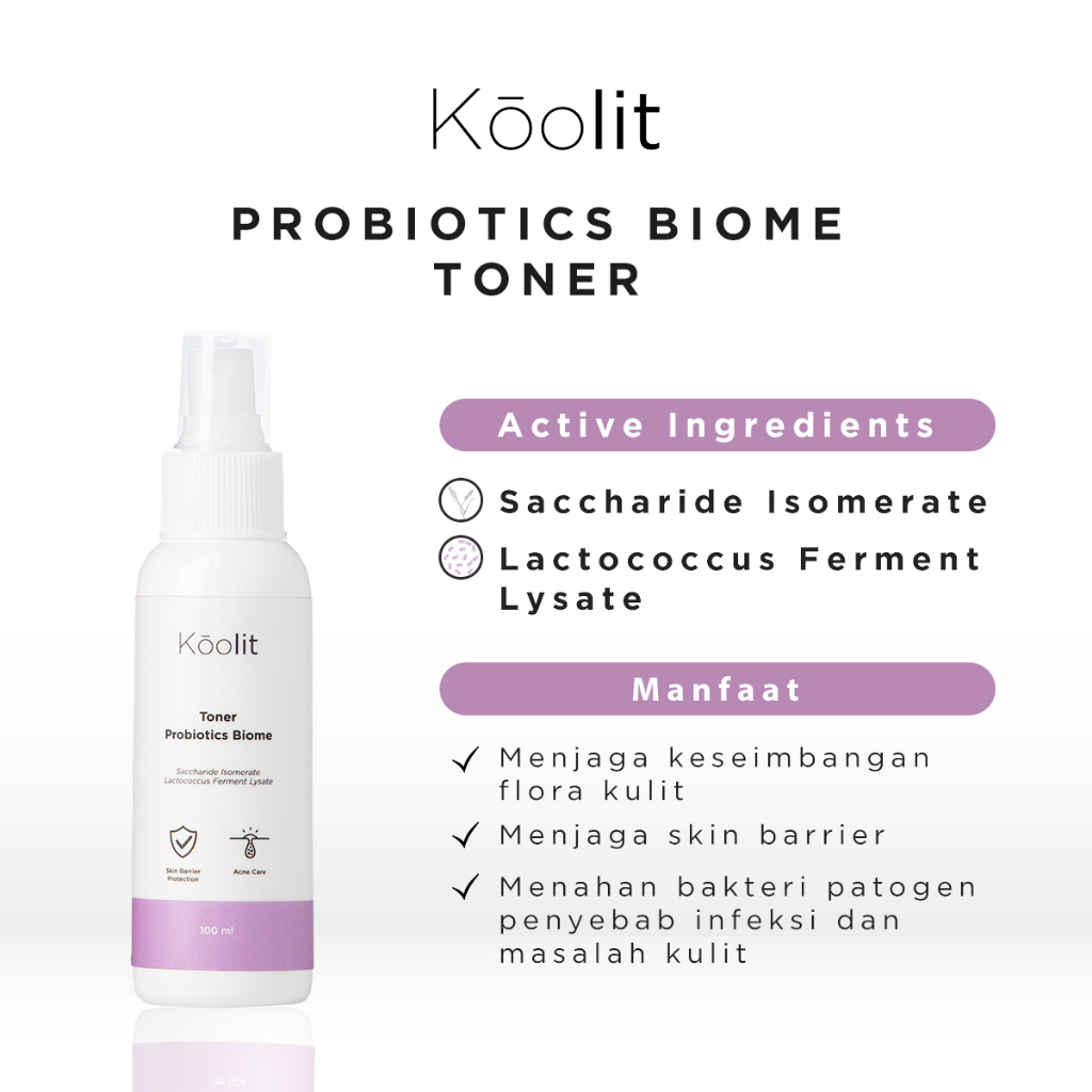Jual Koolit Probiotics Biome Toner 100ml | Memperbaiki Skin Barrier ...