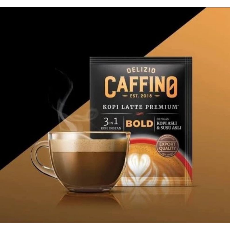 Jual Caffino bold 3 in 1, kemasan pouch, 5 saset, @28 gr | Shopee Indonesia