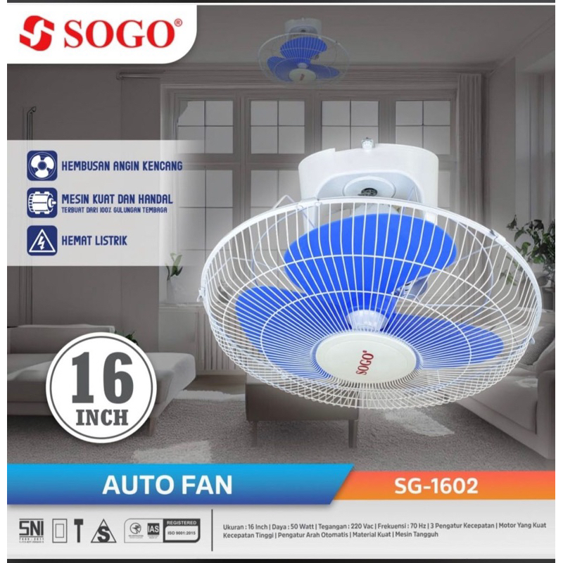 Jual kipas angin atap sogo 1602.. 16 (ecer) | Shopee Indonesia