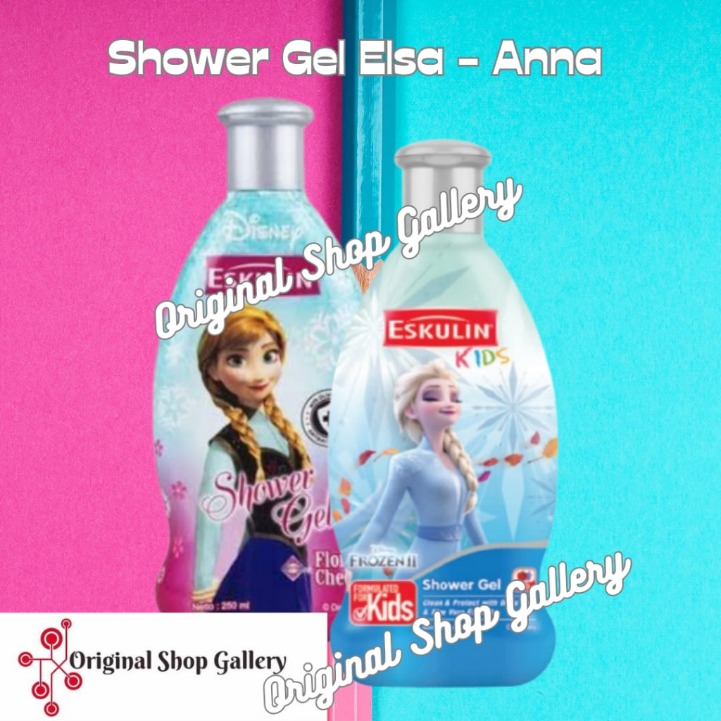 Jual Eskulin Kids Shower Gel Frozen Elsa Anna Fruity Fresh Floral Blush ...