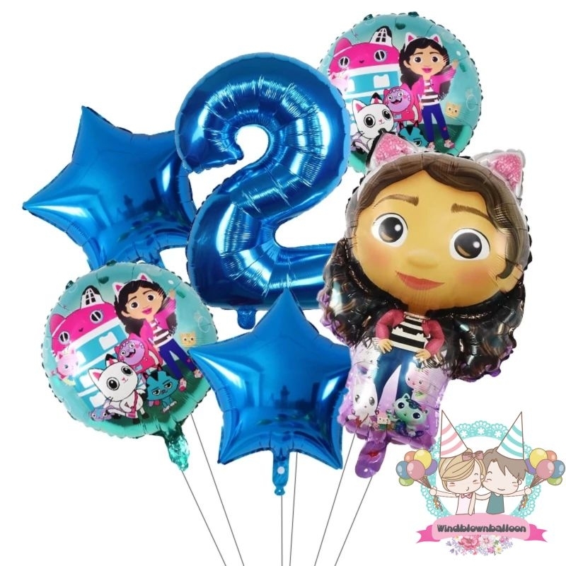 Jual WINDBLOWN BALON SET HBD GABBY DOLL HOUSE BIRTHDAY FOR GIRL / ULTAH ...
