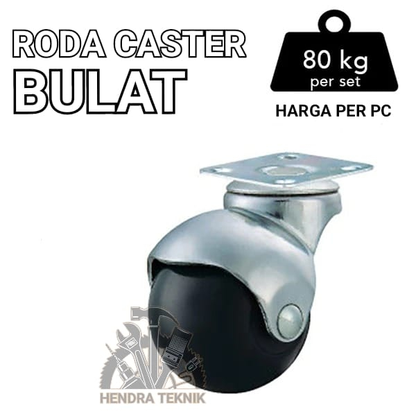 Jual RODA KURSI BULAT 2 IN RODA CASTER 2 INCI MODEL TG50 RODA KARET ...
