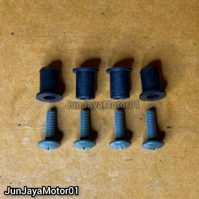 Jual Baut + Mur Karet Windsield Tameng Baut Visor Vixion Ninja Aerox 5× ...
