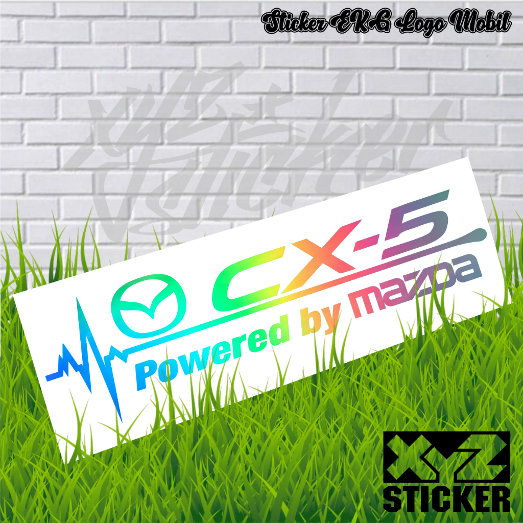 Jual Sticker EKG Logo Mobil Mazda. Sticker Kaca MobilMazda Cx-5, VX-1 ...