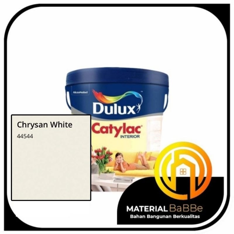 Jual Dulux Catylac Interior Chrysan White 44544 5 kg | Cat Dinding ...