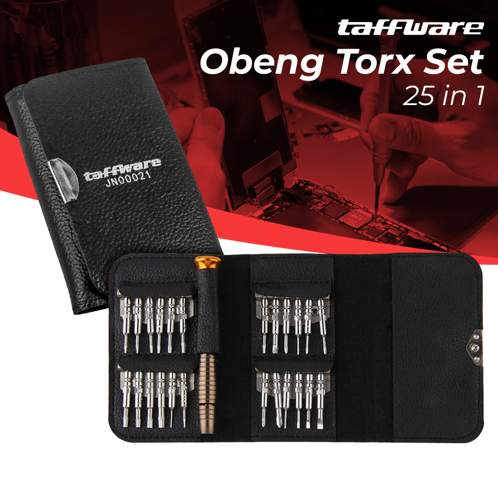 Jual Satu Set Obeng Reparasi Handphone Torx Set 25 in 1 - JN21 - Black | Shopee Indonesia