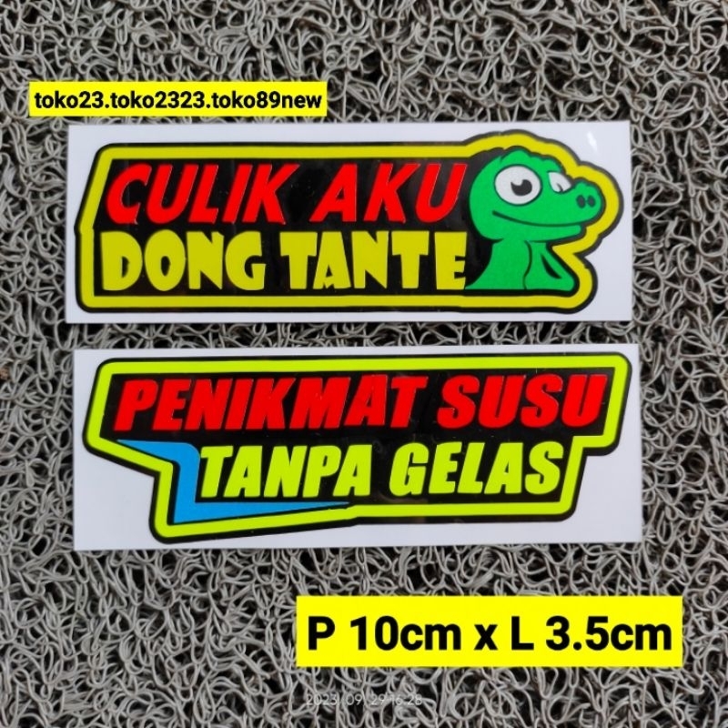 Jual stiker kata kata sticker motor penikmat susu | Shopee Indonesia