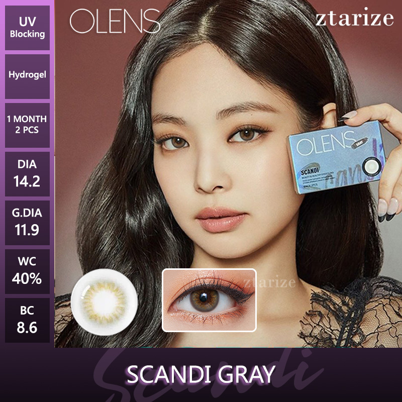Jual ztarize - Ready Stock - OLENS 🇰🇷 Scandi Gray 1 Month Soft Contact ...