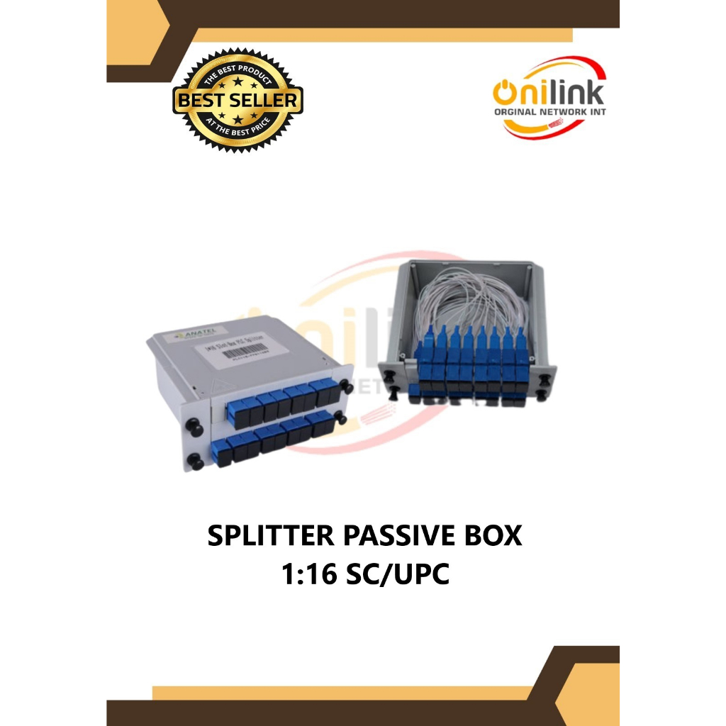 Jual SPLITTER BOX PASSIVE 1:16 KOTAK/SPLITER PLC 1X16 FIBER OPTIK SC ...
