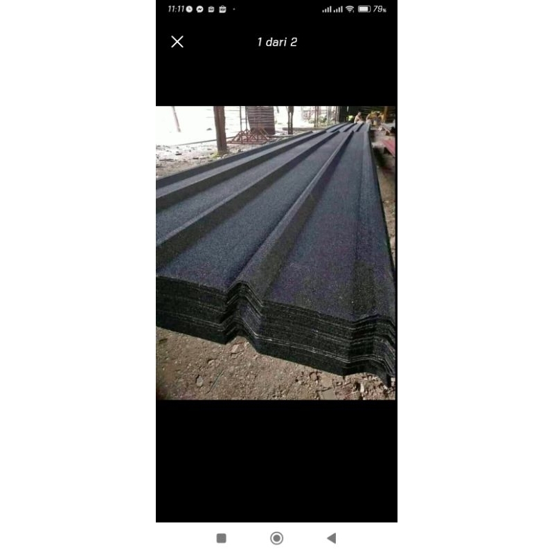Jual Spandek Pasir / Atap Baja Ringan 0.30 Merah Dan Hitam | Shopee ...