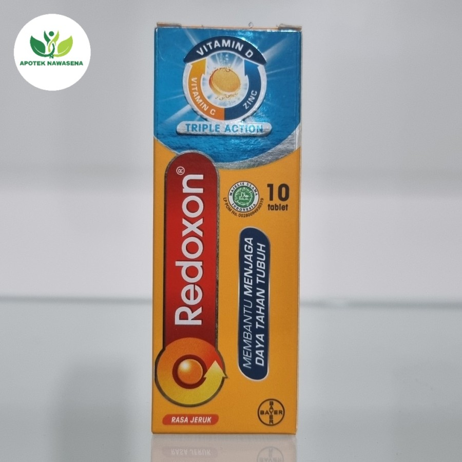 Jual Redoxon Triple Action Rasa Jeruk 10 Tablet | Shopee Indonesia
