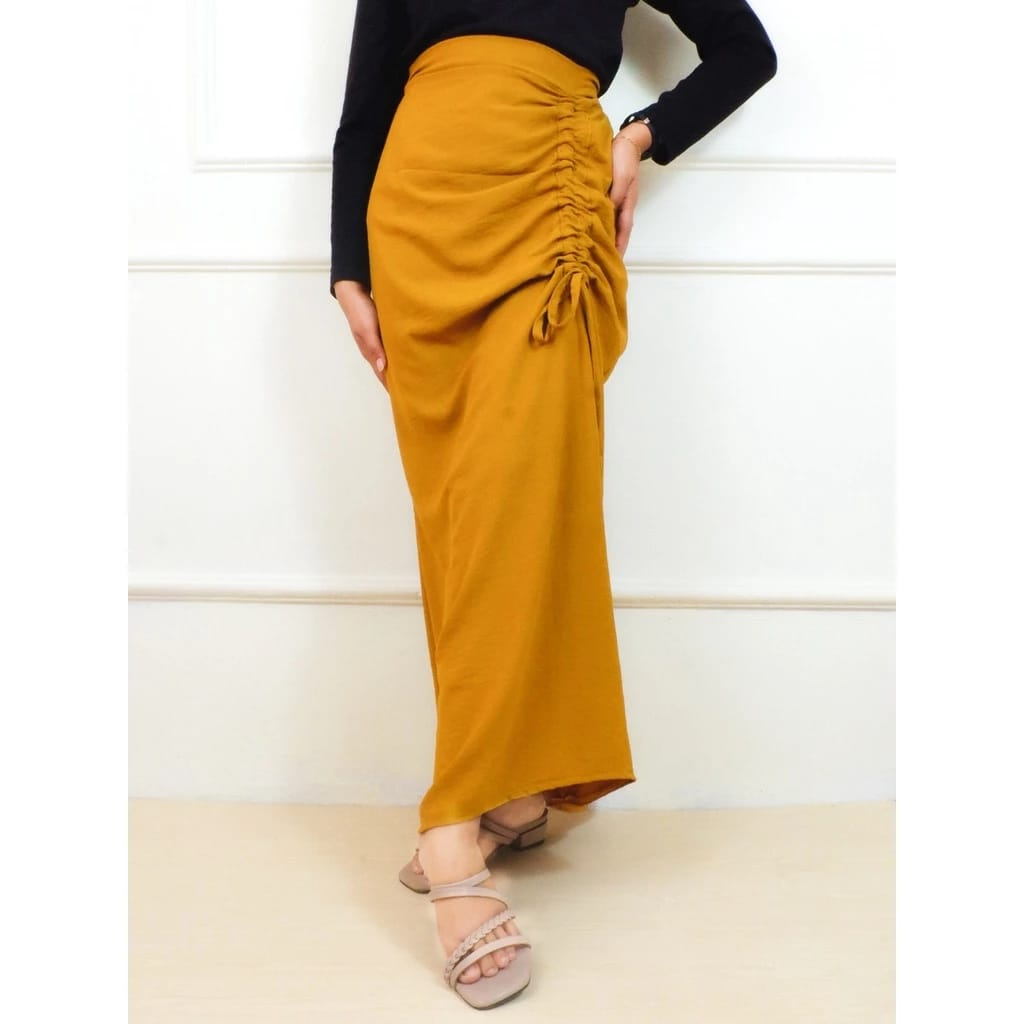 Jual Rok Serut Samping Cringkle Airflow Rok Skrit Korean Look High ...