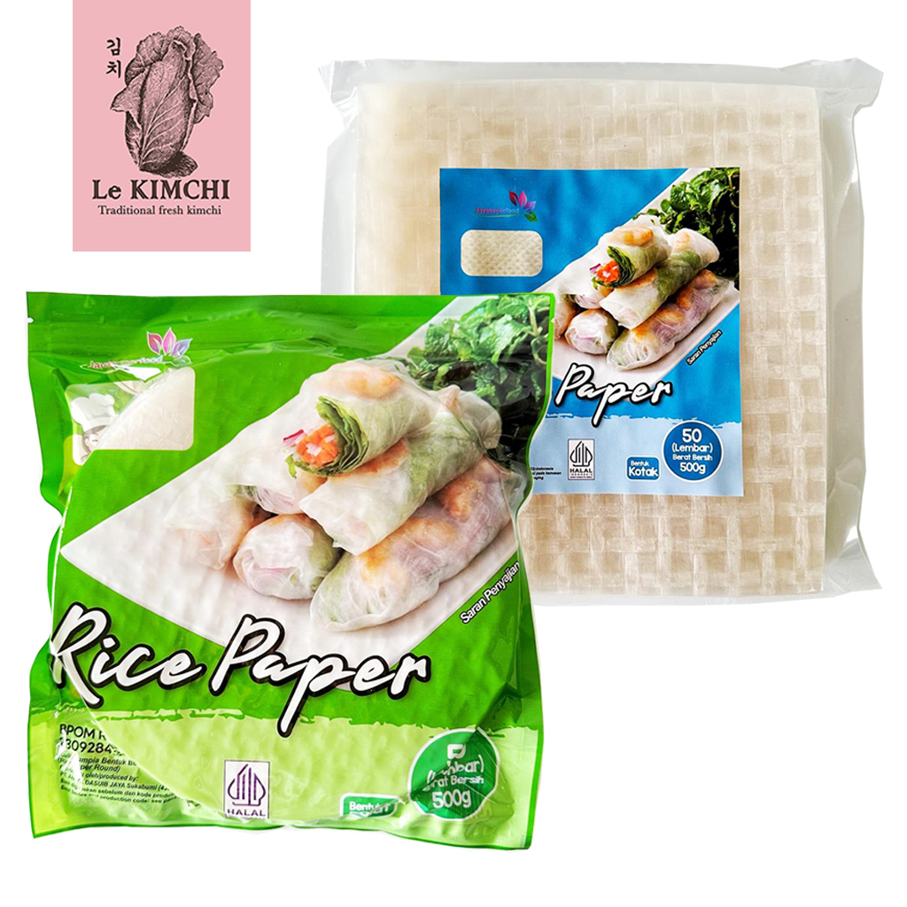 Jual JAVAsuperfood 50 lembar Rice Paper HALAL Vietnamese Spring Roll ...
