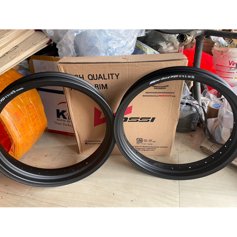 Jual velg Rossi xd ring 17 uk 250-300, 300-350 hitam doff(harga ...