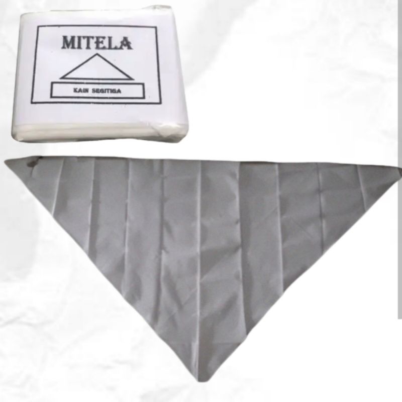 Jual Syal Slayer Mitela Segitiga Putih polos | Shopee Indonesia