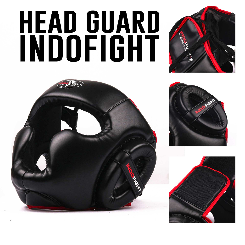 Jual Head Guard Boxing Muay Thai Indofight, Helm Pelindung Kepala Muay ...