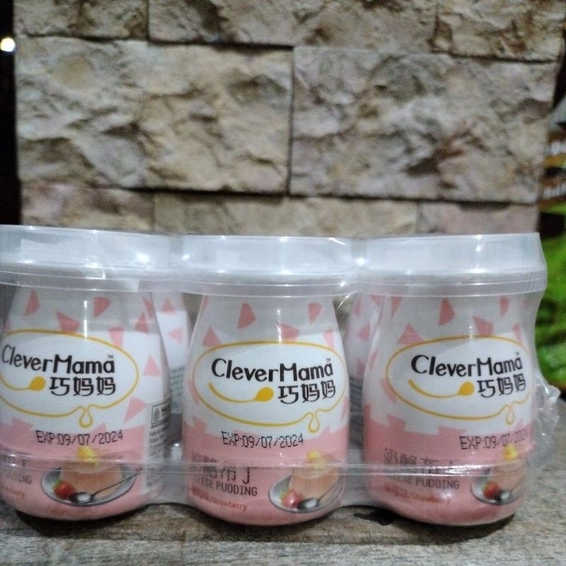 Jual CLEVER MAMA CHESSE PUDDING STRAWBERRY 1 TRAY ( 6 PCS) | Shopee ...