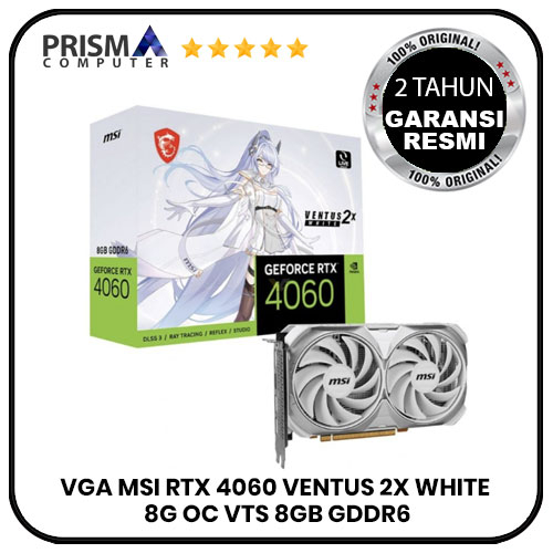 Jual VGA MSI RTX 4060 VENTUS 2X WHITE 8G OC VTS 8GB GDDR6 | Shopee ...