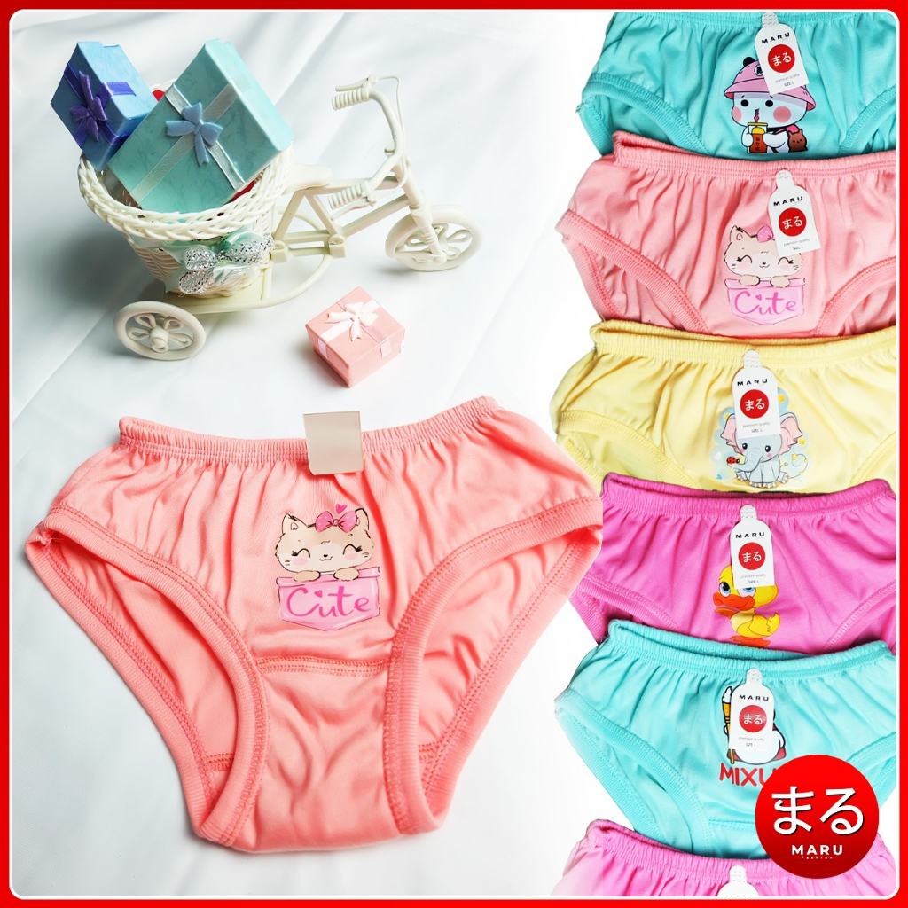 Jual 3 Pcs 6 Pcs & 12 Pcs CD Anak Cewek | Celana Dalam Anak Perempuan ...