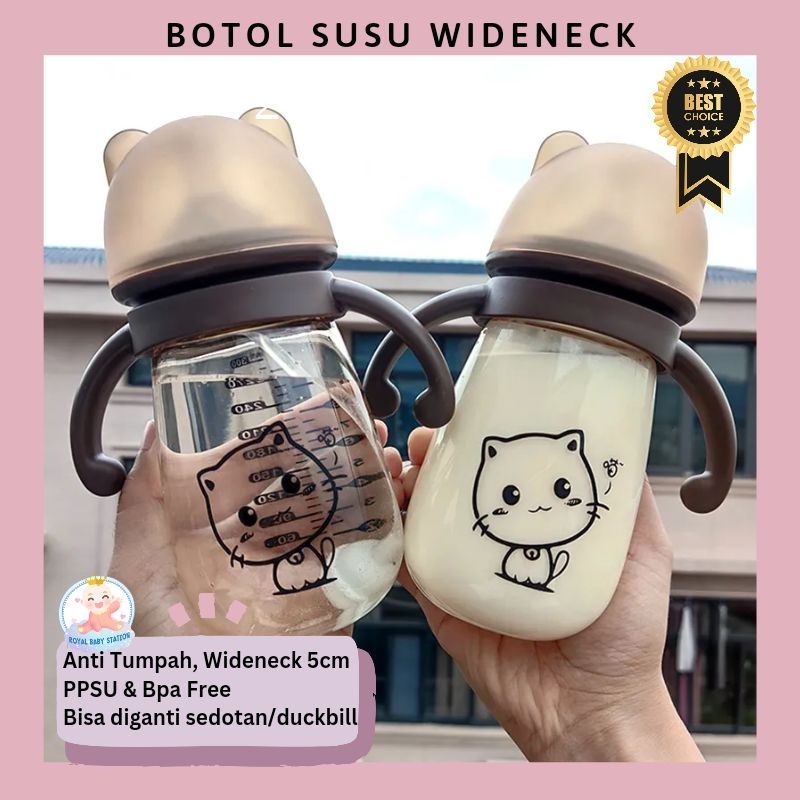 Jual Botol Susu Bayi PPSU Model Cat Jumbo 240 ml dan 300 ml | Shopee Indonesia