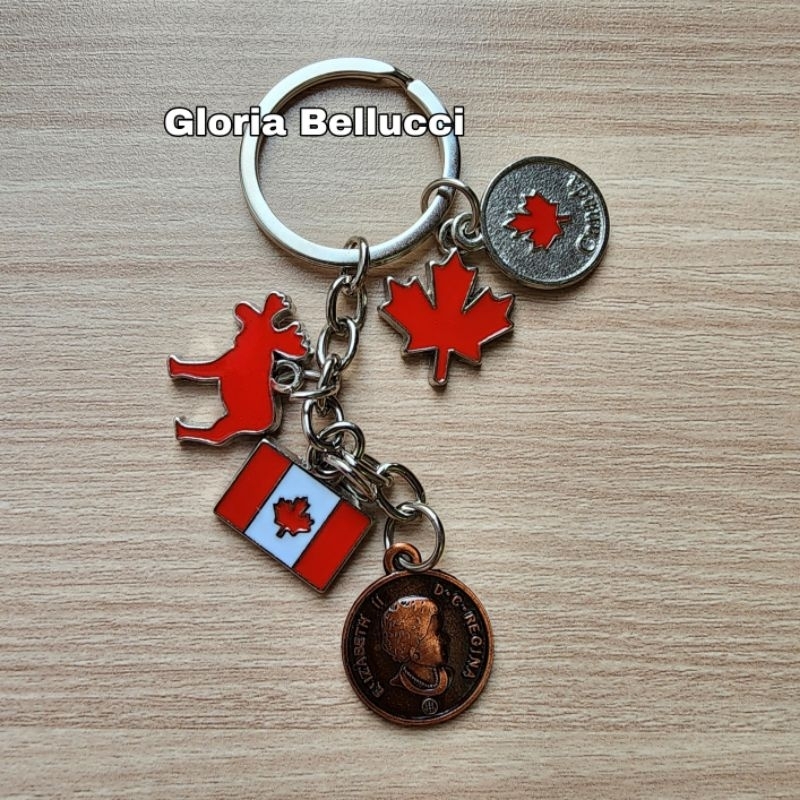 Jual gantungan kunci canada souvenir keychain kanada maple vancouver ...