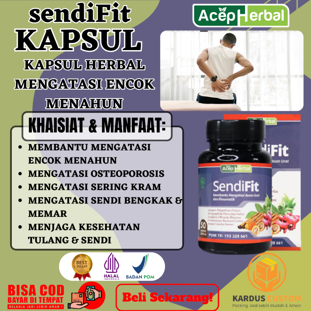 Jual Kapsul Herbal Atasi Encok Menahun, Mengatasi Osteoporosis, Sering ...