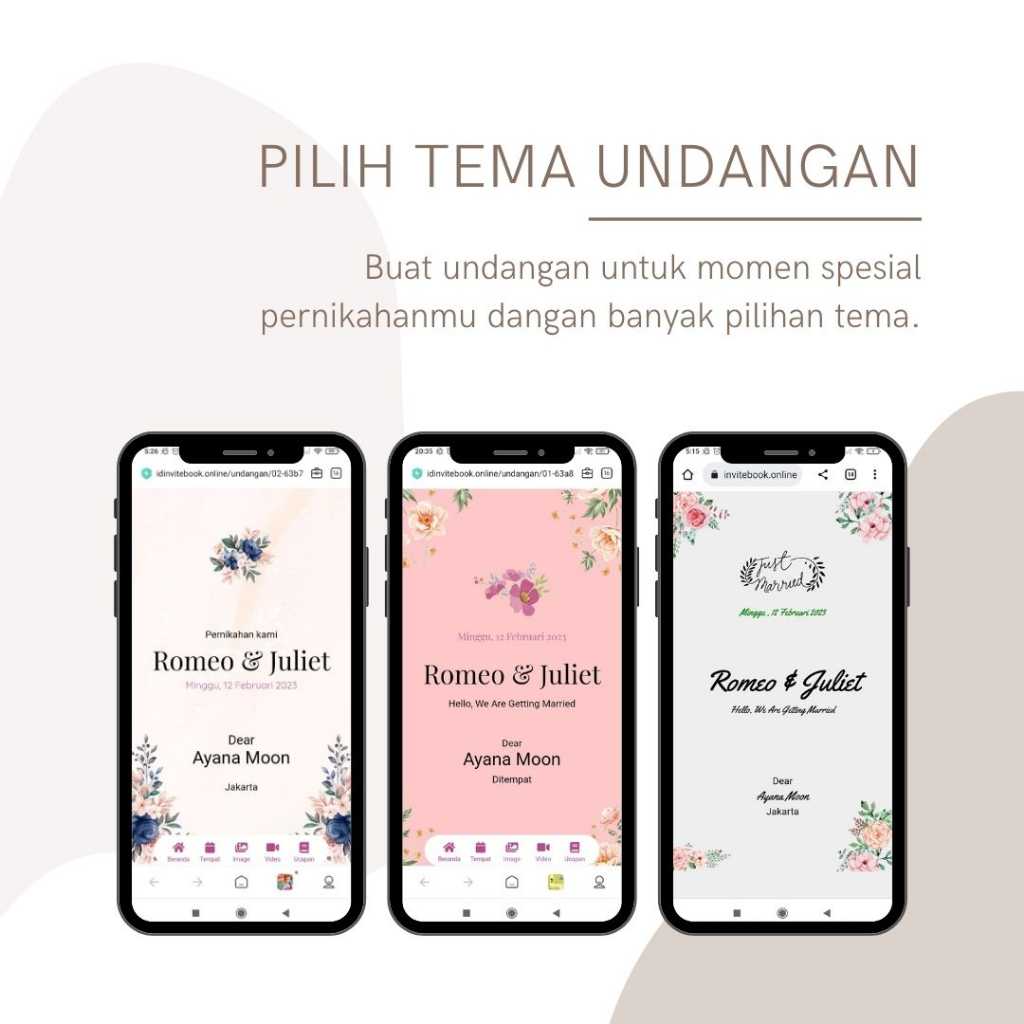 Jual Undangan Digital Website Pernikahan Premium | Undangan Online ...
