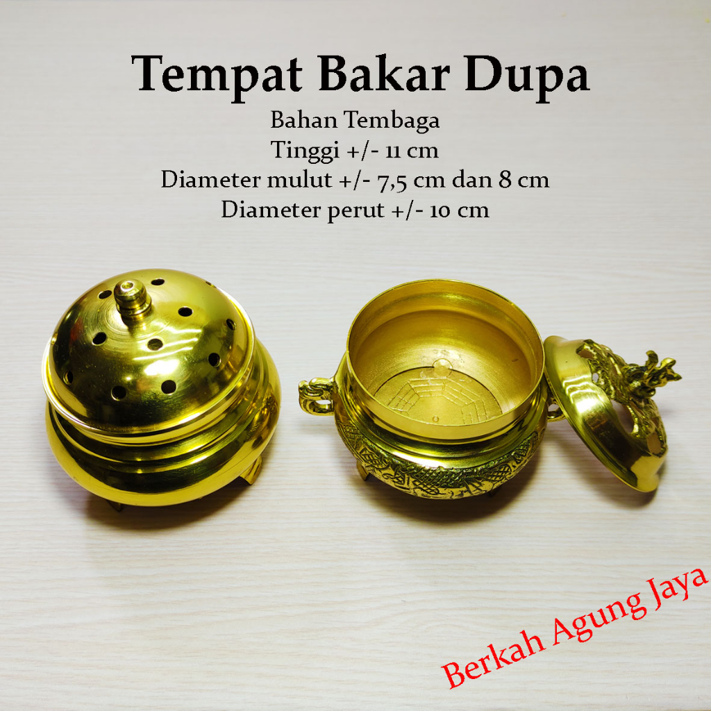 Jual Tempat Bakar Dupa Hio Kerucut / Cinglo Tembaga Kuningan | Shopee ...