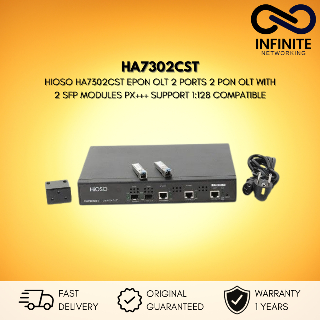 Jual OLT EPON HIOSO HA7302CST 2PON PORT | Shopee Indonesia