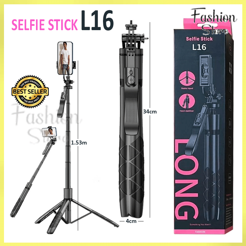 Jual FS- TONGSIS TRIPOD L16 REMOTE BLUETOOTH / SELFIE STICK 153cm 4IN1 PUTAR 360 Derajat / PAKET ...