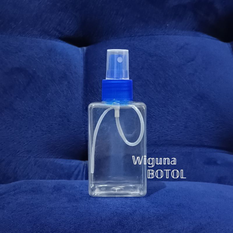 Jual Botol Spray 100ml Kotak / Botol Kotak 100ml PET Tutup Spray ...
