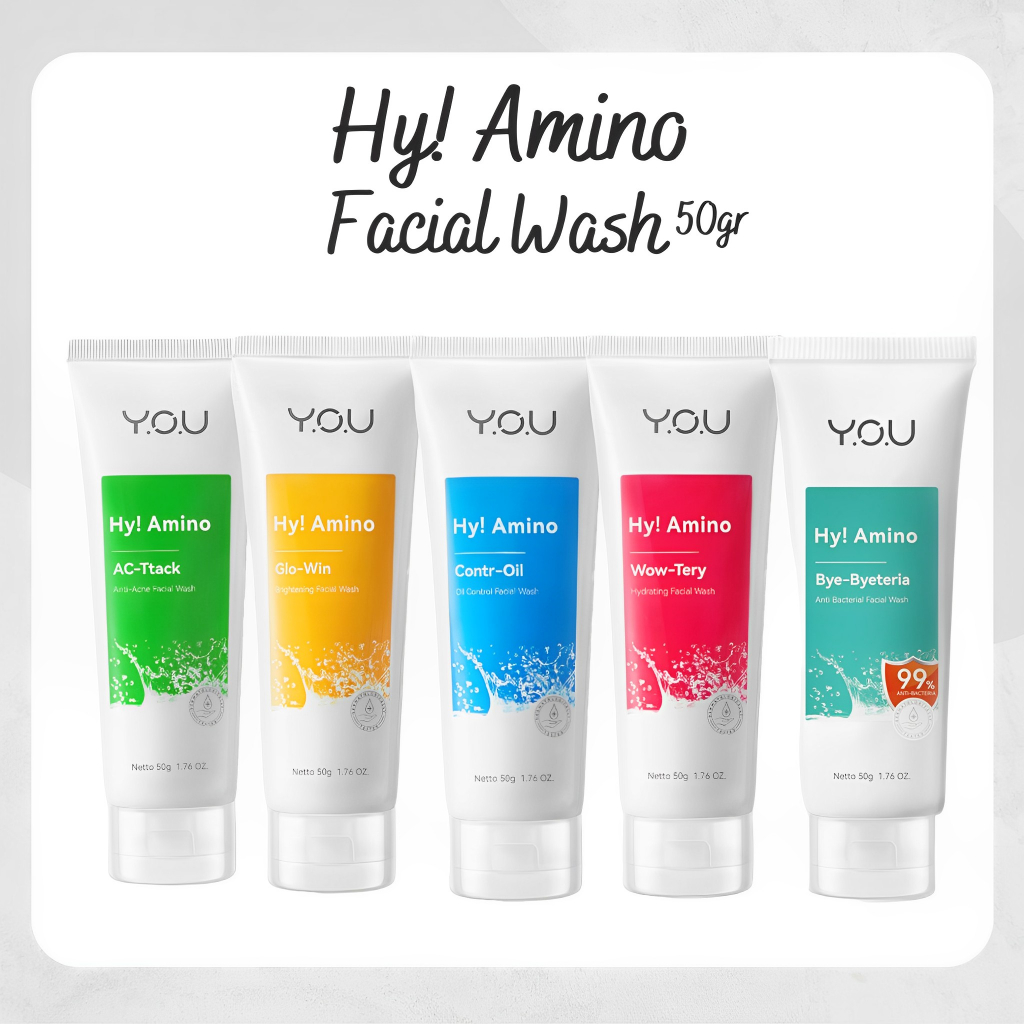 Jual You Hy Amino Facial Wash | Anti Acne | Oil Control | Brightening ...