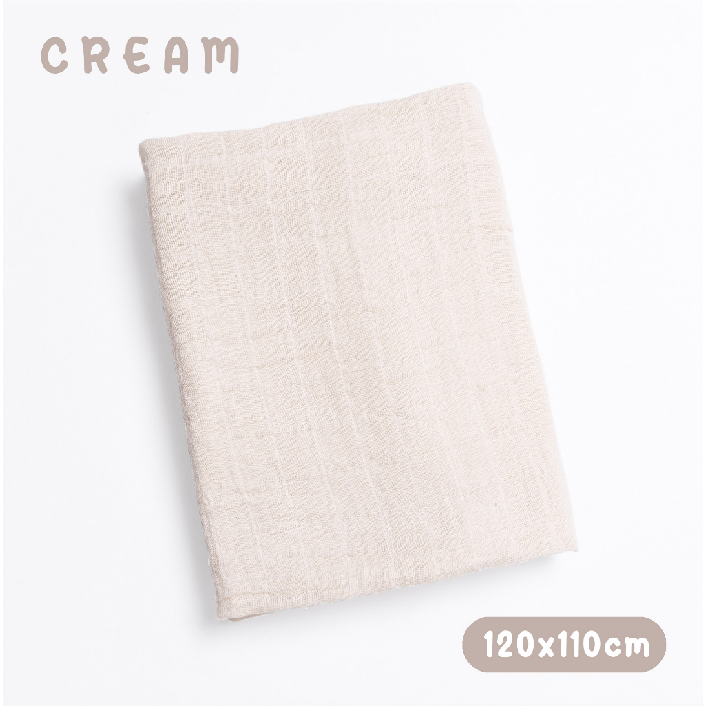 Jual MemoryLife - Premium Plain Muslin Baby Blanket Swaddle | Kain ...