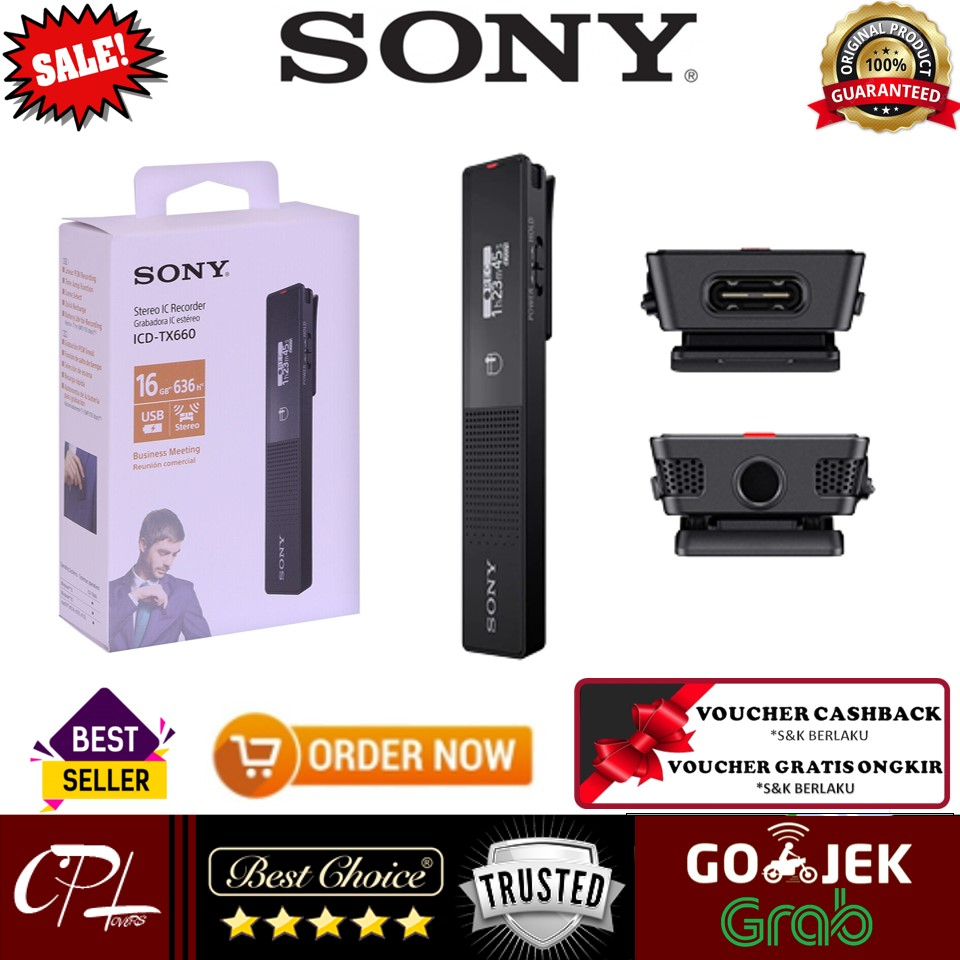Jual Sony ICD-TX660 Digital Voice Recorder | Shopee Indonesia