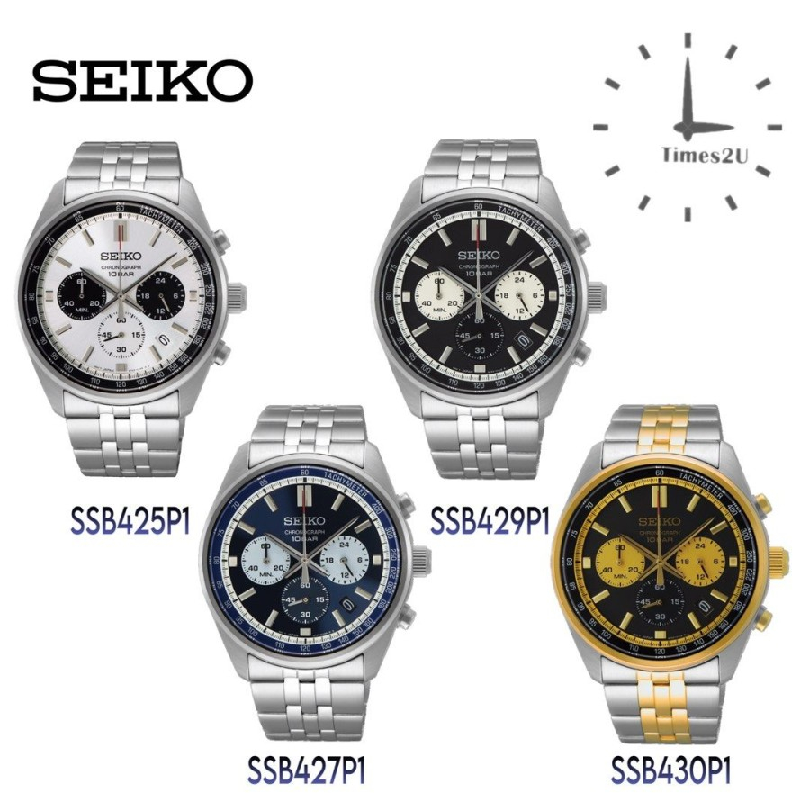 Jual Seiko Chronograph SSB429P1/ SSB427P1/SSB425P1 Dual Tone Series ...