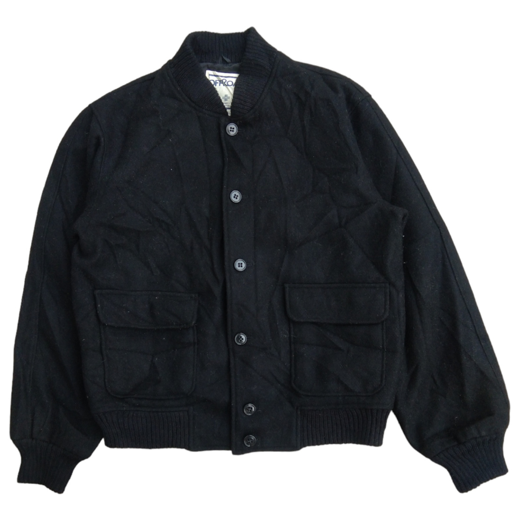 Jual JAKET WOOL HITAM POLOS BOMBER DOUBLE POCKET PRIA | Shopee Indonesia