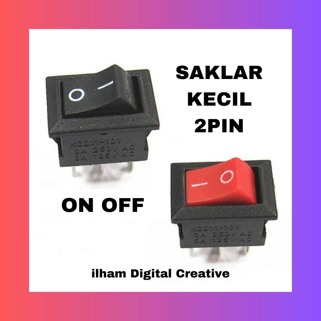 Jual Saklar kecil 2 pin on off switch mini | Shopee Indonesia