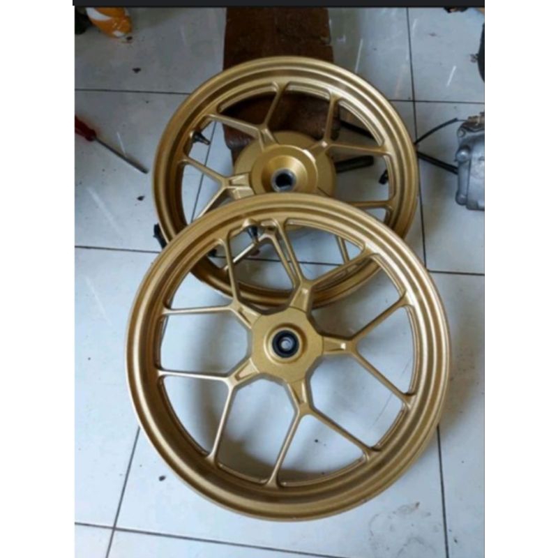 Jual roda pelek pelk ban honda vario 125 150 original ori gold | Shopee ...