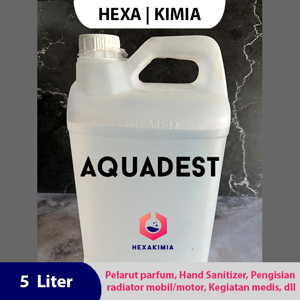 Jual Aquades / Aquadest / Air Suling / Distilled Water 5 LITER | Shopee ...
