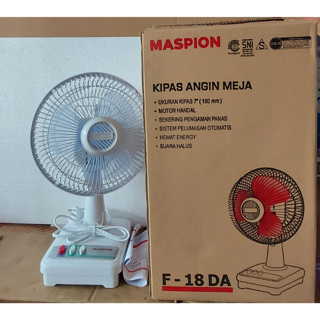 Jual Kipas Angin Meja Maspion F 18 DA / F 18 DC / F18 DE - F18DA F18DC ...