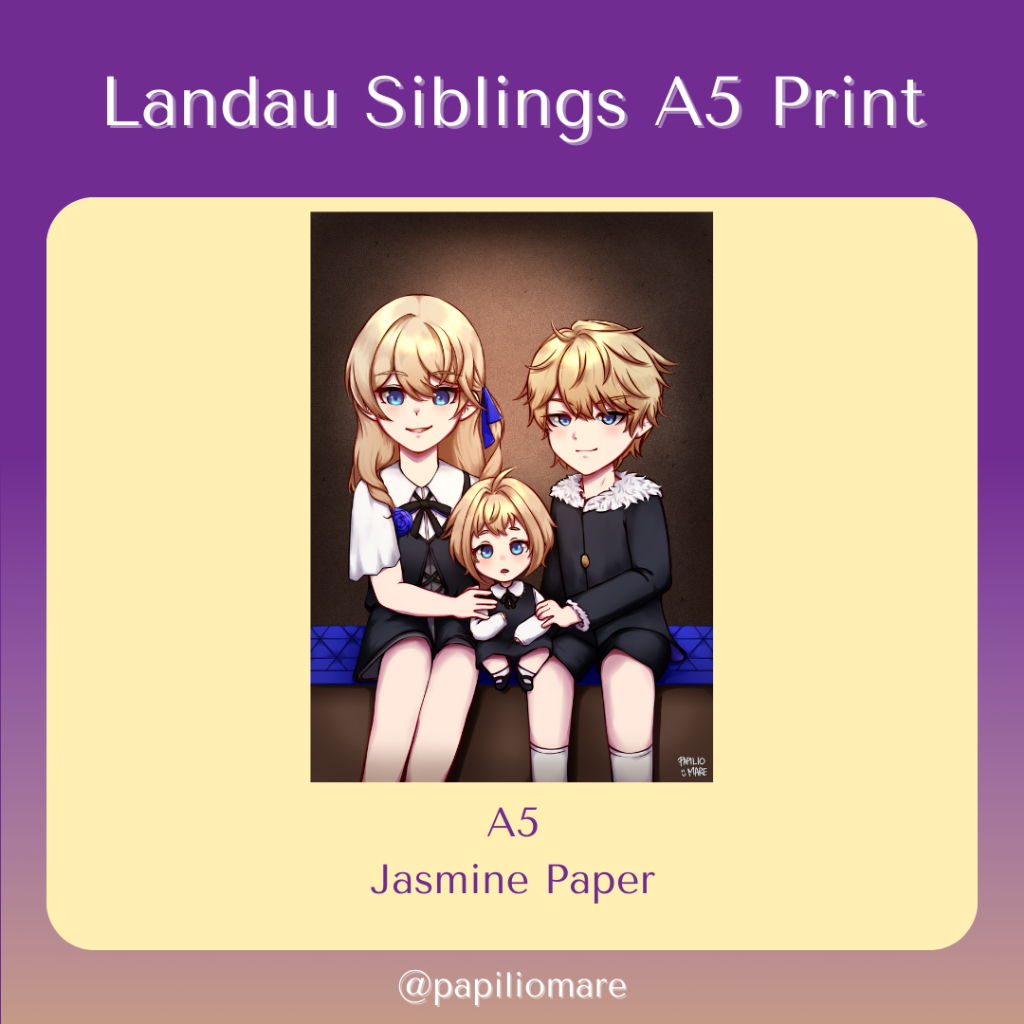 Jual Honkai Star Rail Landau Siblings Family Portrait (Serval, Gepard ...